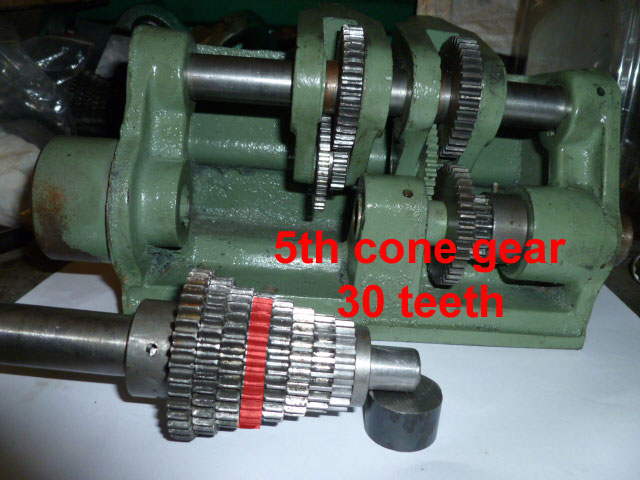 Hercus 260 30tooth cone gear metric gearbox