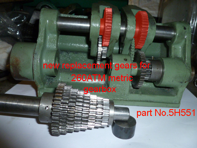 New hercus 260 gearbox handle idler gear